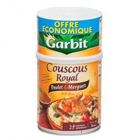 COUSCOUS ROYAL POULET MERGUEZ 980G GARBIT