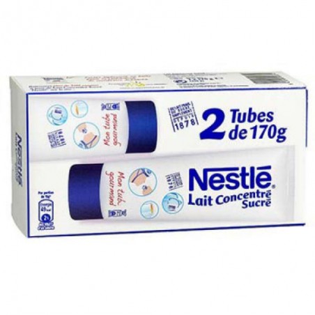 LAIT CONCENTRE SUCRE TUBE 2X170G NESTLE