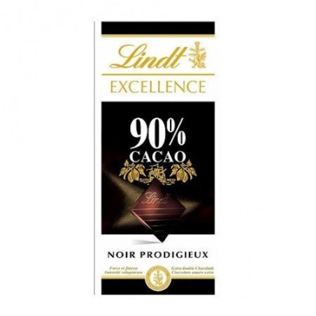 CHOCOLAT EXCELLENCE NOIR 90% 150G LINDT