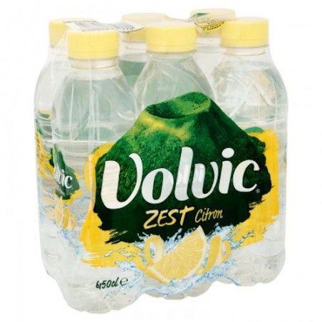 EAU MINERALE VOLVIC CITRON PACK 6X50CL